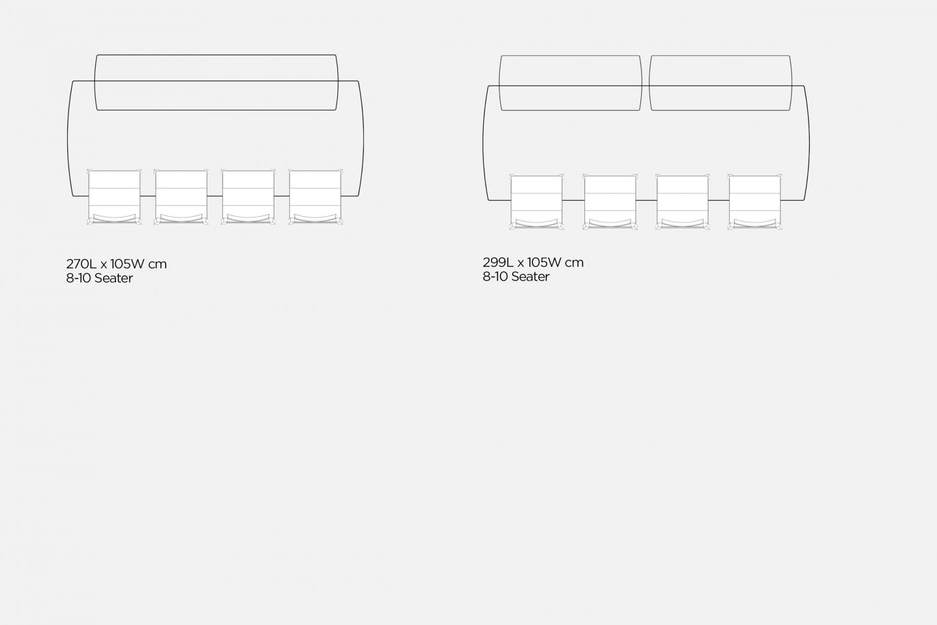 Effortless table size guide by local Australian designers