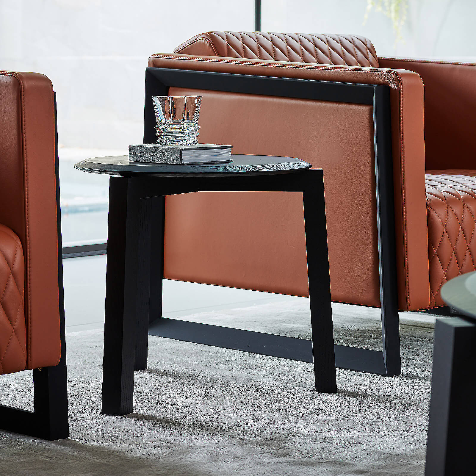 Tre Side Table designer side table showcases textural woodgrains ...